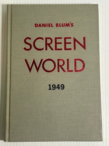 DANIEL BLUMS SCREEN WORLD 1949 HC BOOK 1969 REPRINT GREGORY PECK JUDY ...