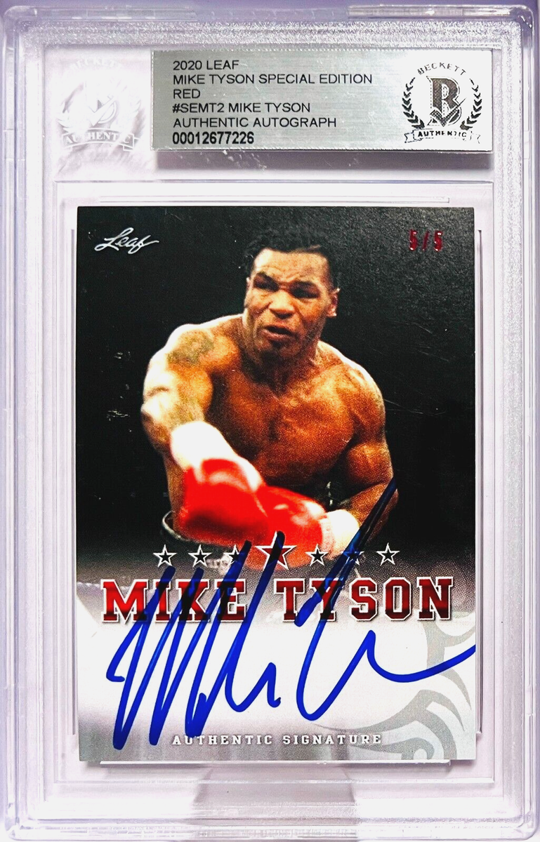 Manifesto Di Mike Tyson 2024 Fiterman Mike Tyson Autograph Beckett