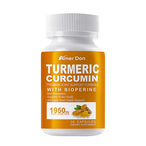 Turmeric Curcumin with Ginger Bio pepper 1950mg Triple Strength ...