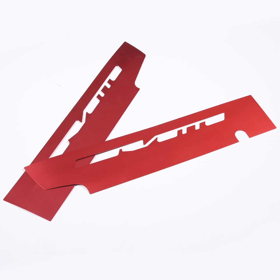 2PCS Red Aluminum Alloy Engine Side Panel Trim Covers For Corvette C7 ...
