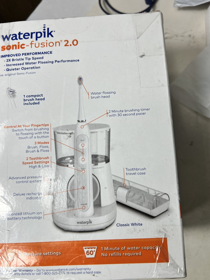 Waterpik Sonic-Fusion 2.0 Flossing Electric Toothbrush CHARGER STAND SF ...