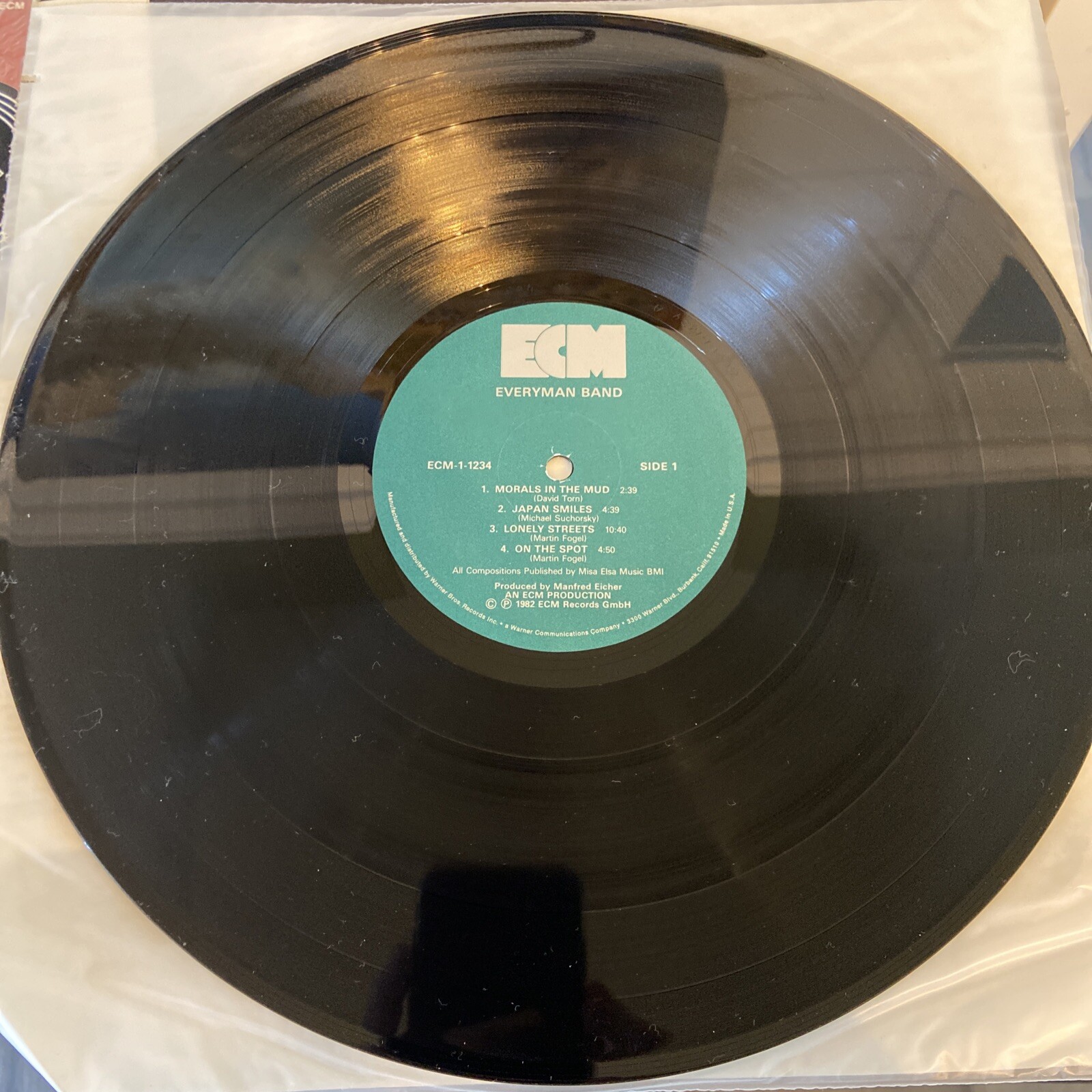 Everyman Band Self Titled S/T (ECM-1-1234) Vinyl Record LP Jazz/Fusion ...