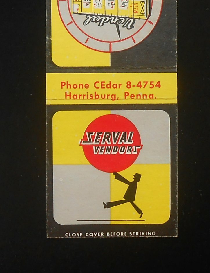 1950s Serval Vendors Vendal Vending Machines Service Harrisburg PA ...
