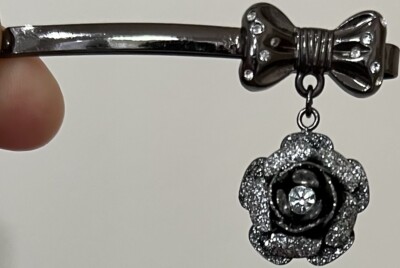 black dangling SAKURA Japanese HAIR clip KANZASHI style Kawaii KIMONO ...