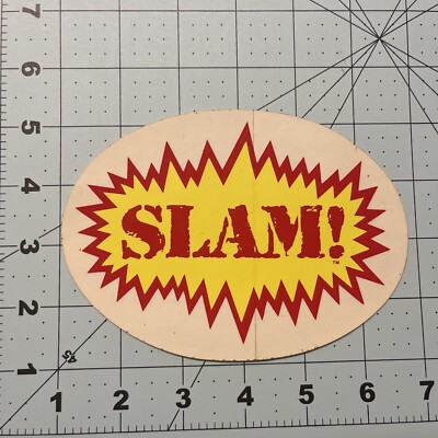 NOS VINTAGE “ SLAM! “ STICKER | eBay