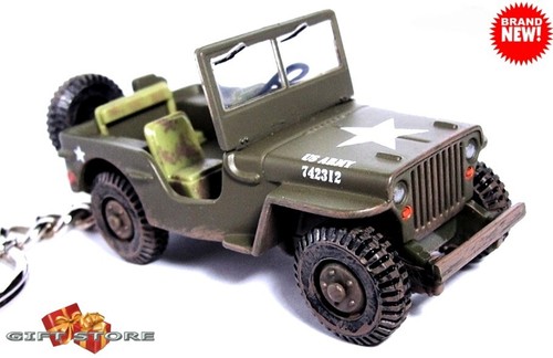 🎁🎁RARE KEYCHAIN WILLYS JEEP MB GPW WW2 KOREA CUSTOM Ltd EDITION GREAT ...
