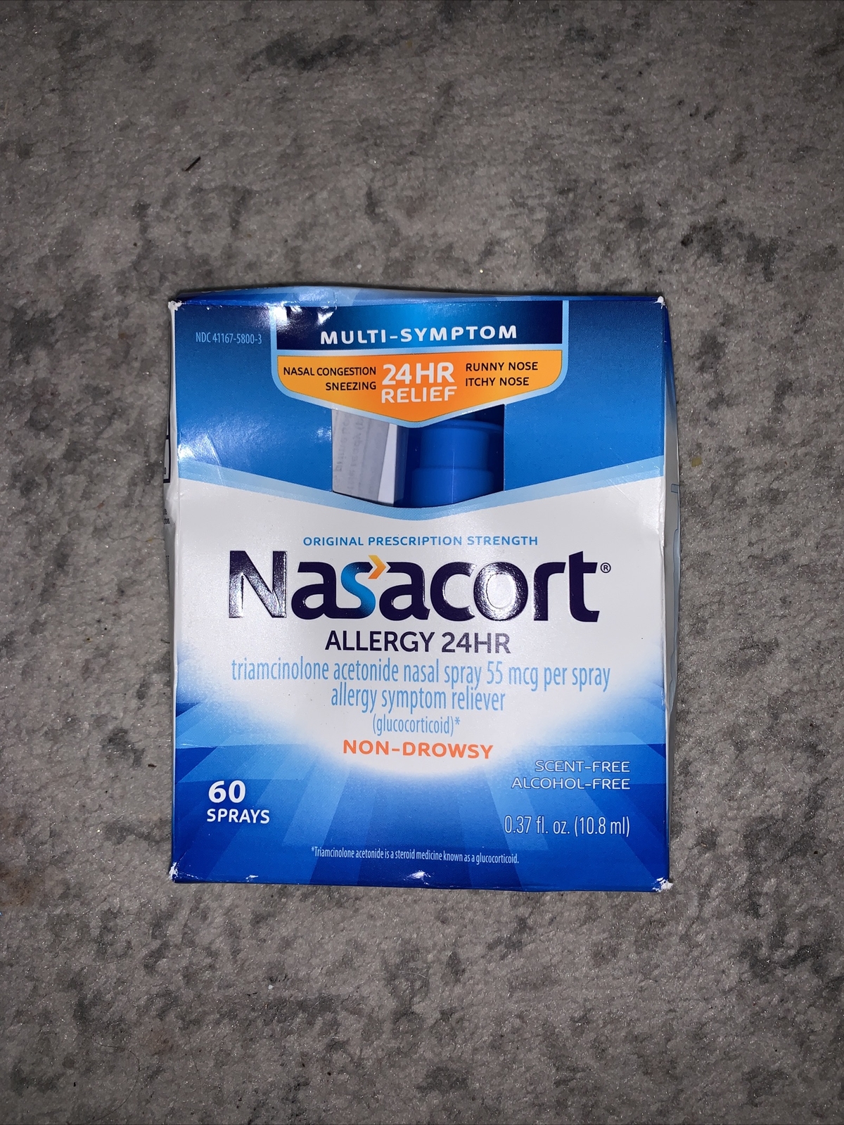 Nasacort Allergy 24HR Nasal Spray 60 Sprays 37 OZ Exp 09/25 | eBay