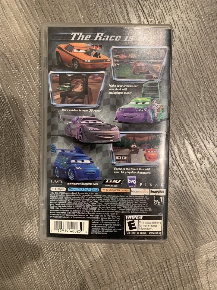 Disney Pixar Cars Sony PSP UMD 752919480250| eBay