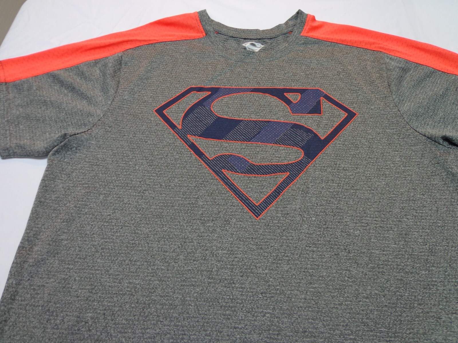 SUPERMAN DC Comics Gray Graphic Polyester T Shirt Size Medium | eBay