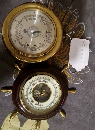 Lot Of *2* Vintage Analog Barometer-Celsius & Fahrenheit. Collector ...
