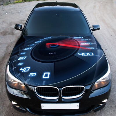 Car Hood Wrap Decal Vinyl Sticker Full Color Graphic Speedometer Fit ...