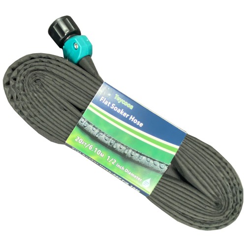 Garden Flat Soaker Hose 20 Ft for Garden Beds, Water Hose Linkable ...