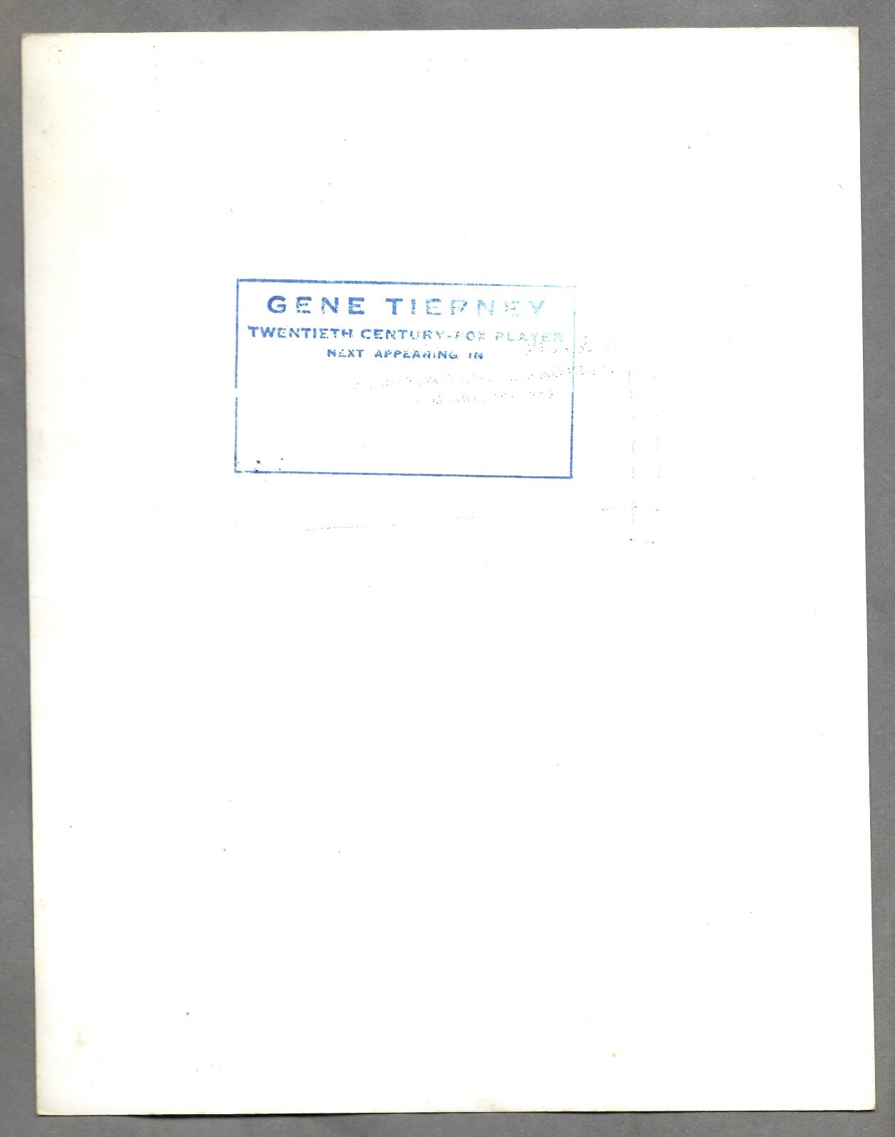 Vintage Original 1940s GENE TIERNEY 20th Century Fox Portrait Sepia ...