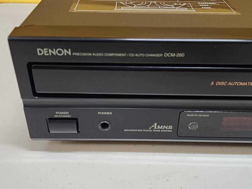 VINTAGE DENON DCM-260 5 DISC CD PLAYER | eBay