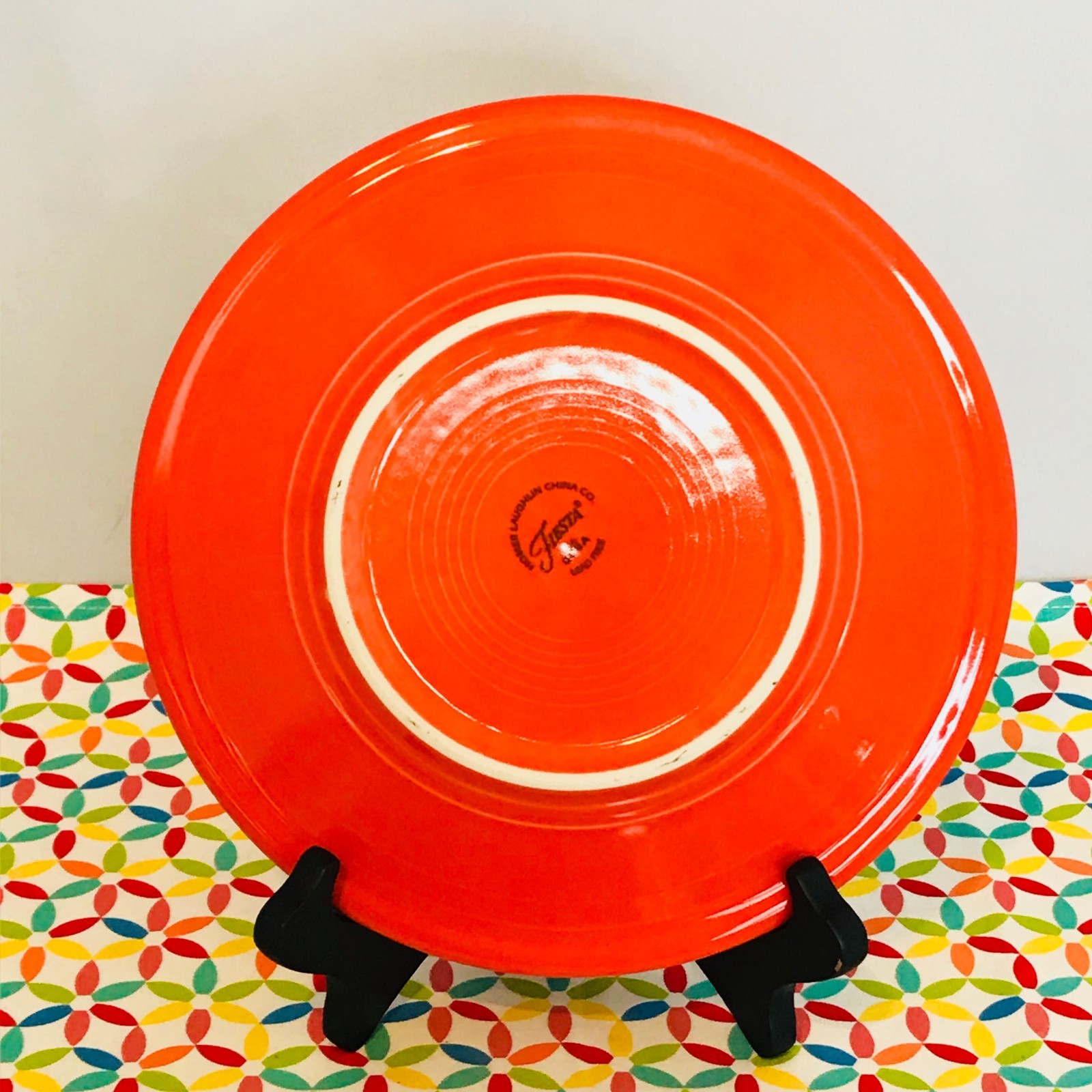 Fiestaware Poppy Fiesta Festival 2018 Lunch Plate Orange Luncheon | eBay