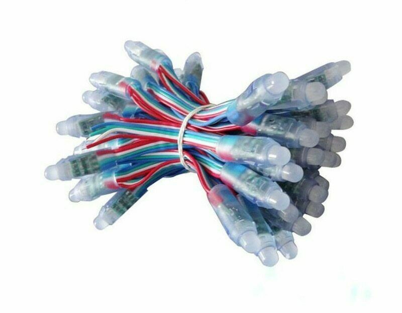 1000 Stück 12mm WS2811 IC Vollfarb-Pixel-LED-Modul Licht DC 5V Eingang ...