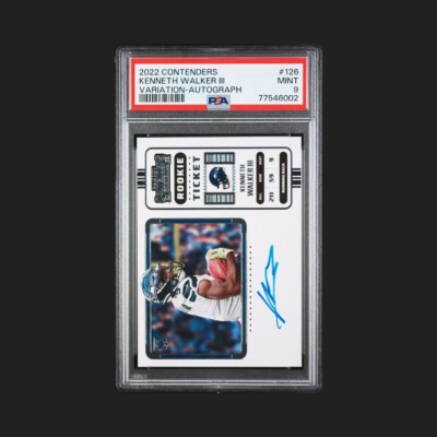 2022 Contenders Kenneth Walker Variation Autograph PSA 9 | eBay