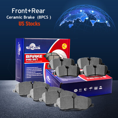Front + Rear Ceramic Brake Pads For 2006 - 2009 Land Rover Range Rover ...