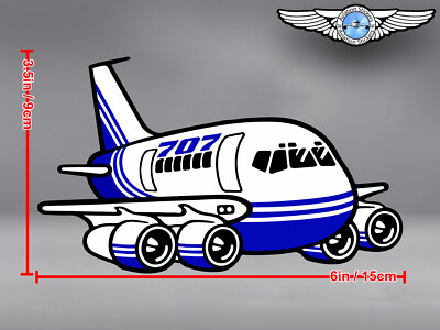 BOEING B 707 B707 CUT TO SHAPE DECAL / STICKER | eBay
