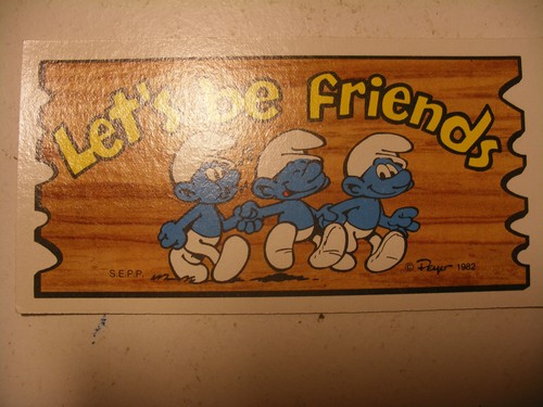 SCHTROUMPF SMURF SCHLUMPF 1982 Traiding Card USA Carte TOPPS SUPERCARD ...