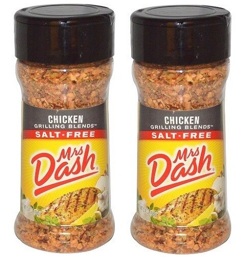 Mrs Dash Original Blend Salt-Free Chicken Grilling Blend 2 Bottle Pack ...