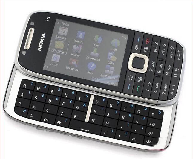Nokia E75 Unlocked Cellphone 2.4" 3G Original GPS Bluetooth Long Stand ...