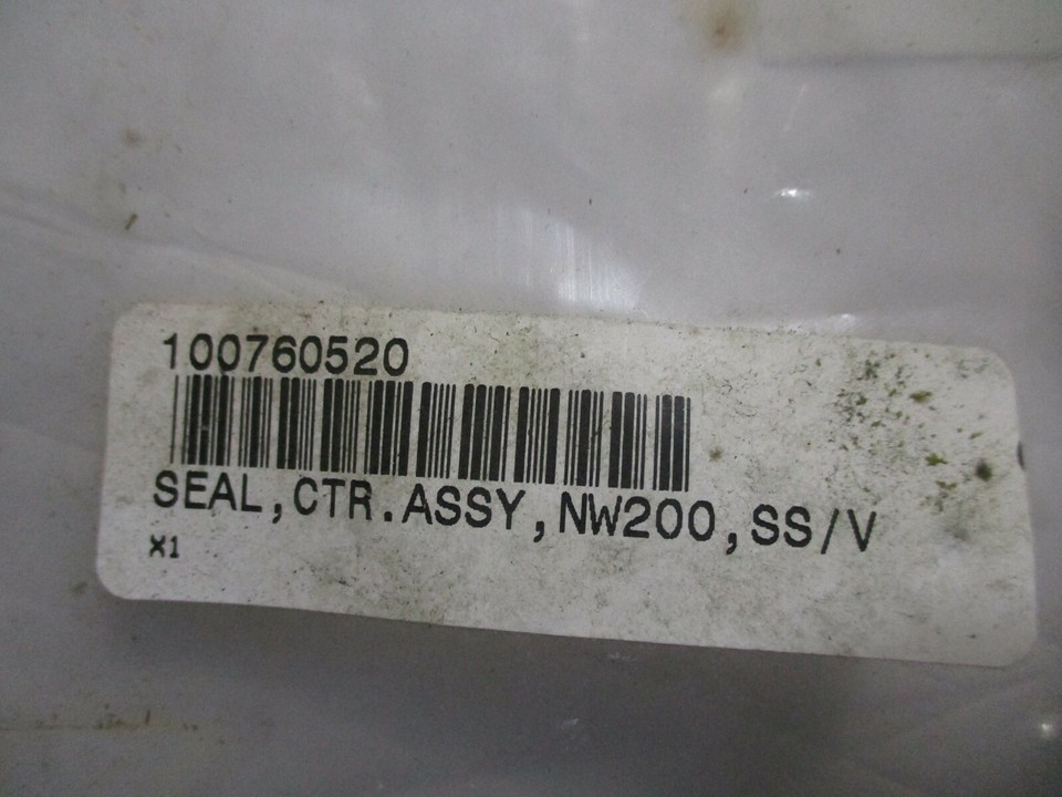 MKS Instruments Inc 100760520 Seal CTR ASSY NW200 SS/V | eBay