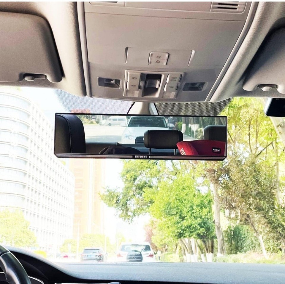 300mm Wide Angle Rear View Mirror - Clip on Car Original Mirror, Flat ...