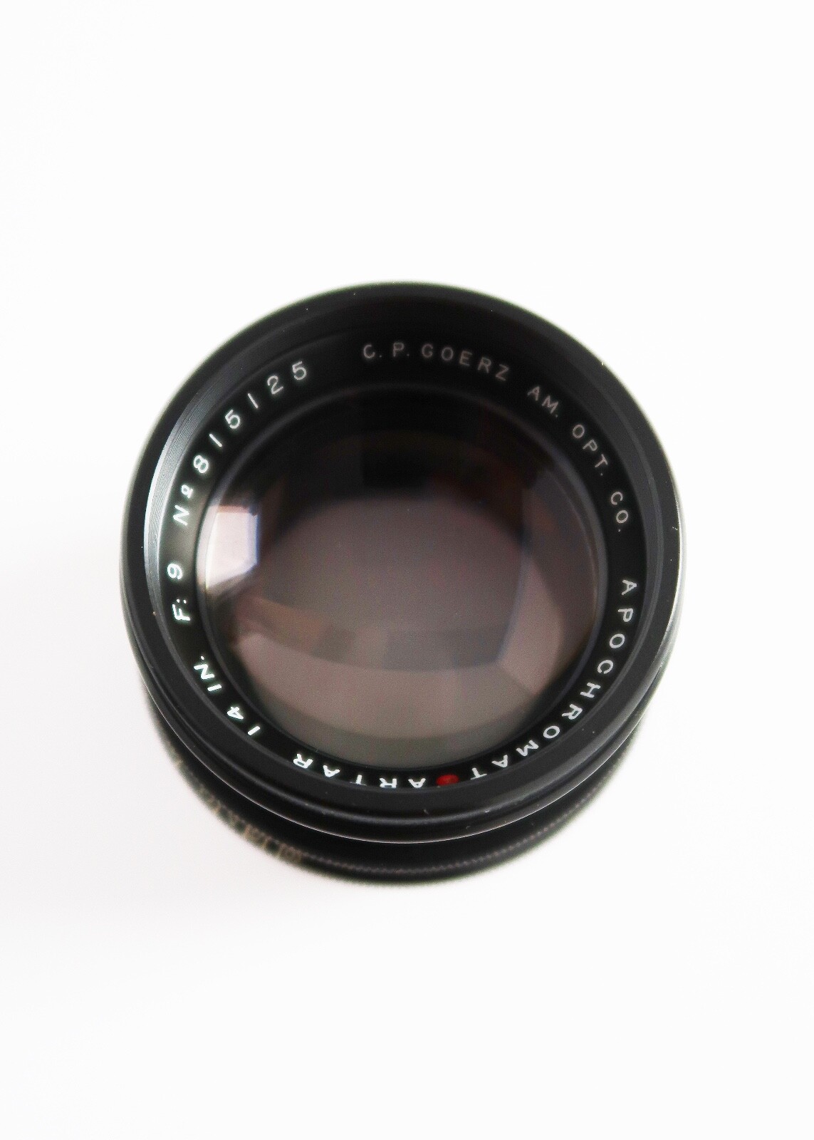 Goerz Apochromat Red Dot Artar 14 In F 9 Large Format Camera Lens | eBay
