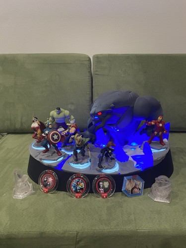 Disney Infinity 2.0 Marvel Frost Giant Beast Light Up Base 7 Figs 4 ...