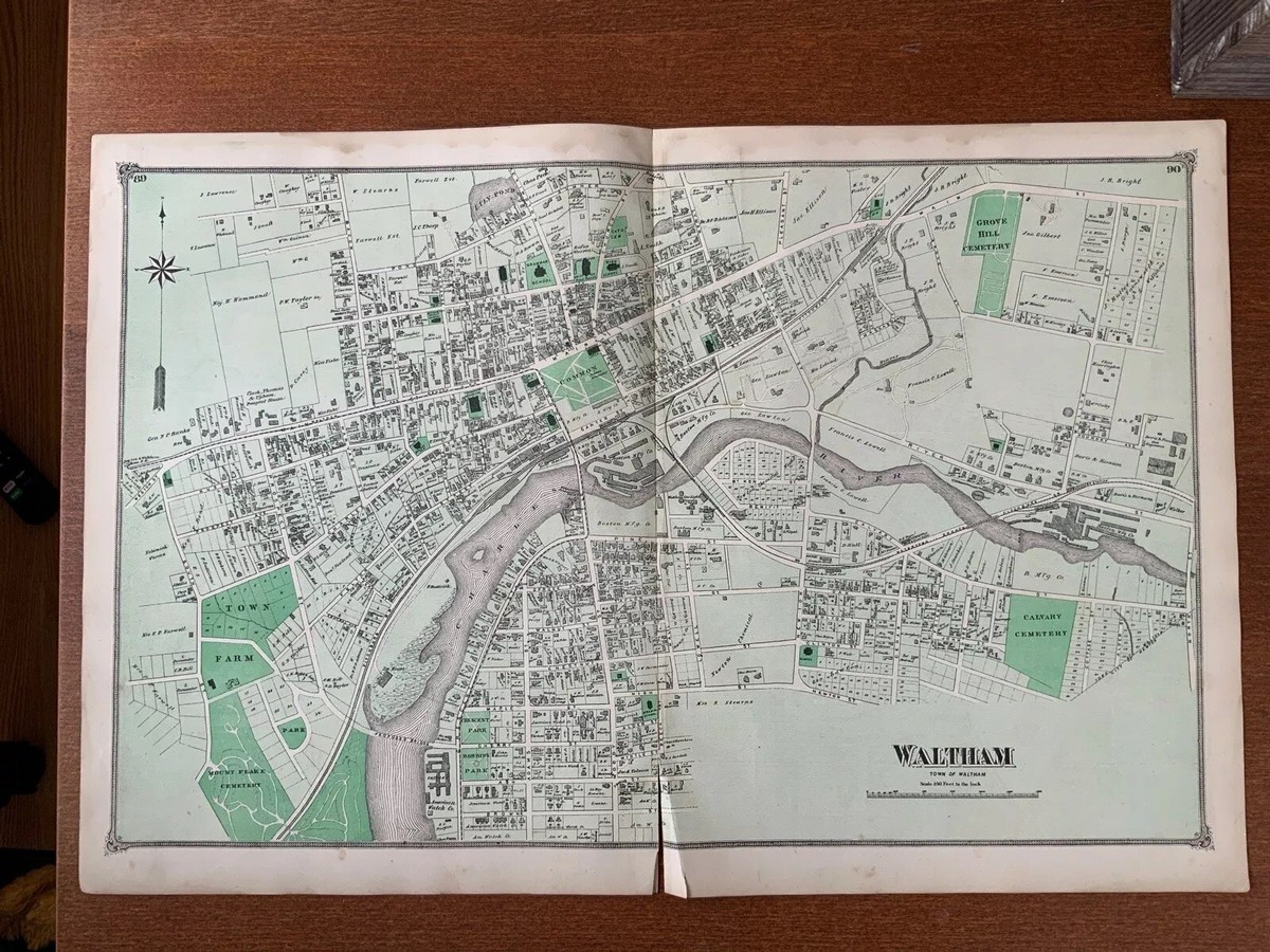 Map Of Waltham Massachusetts