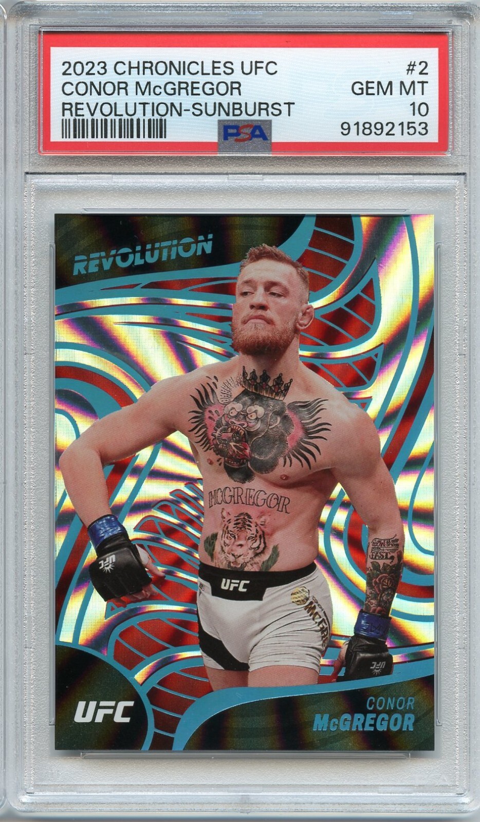 2023 Panini Chronicles Revolution Conor Mcgregor #21 /99 POP 1 PSA Gem ...
