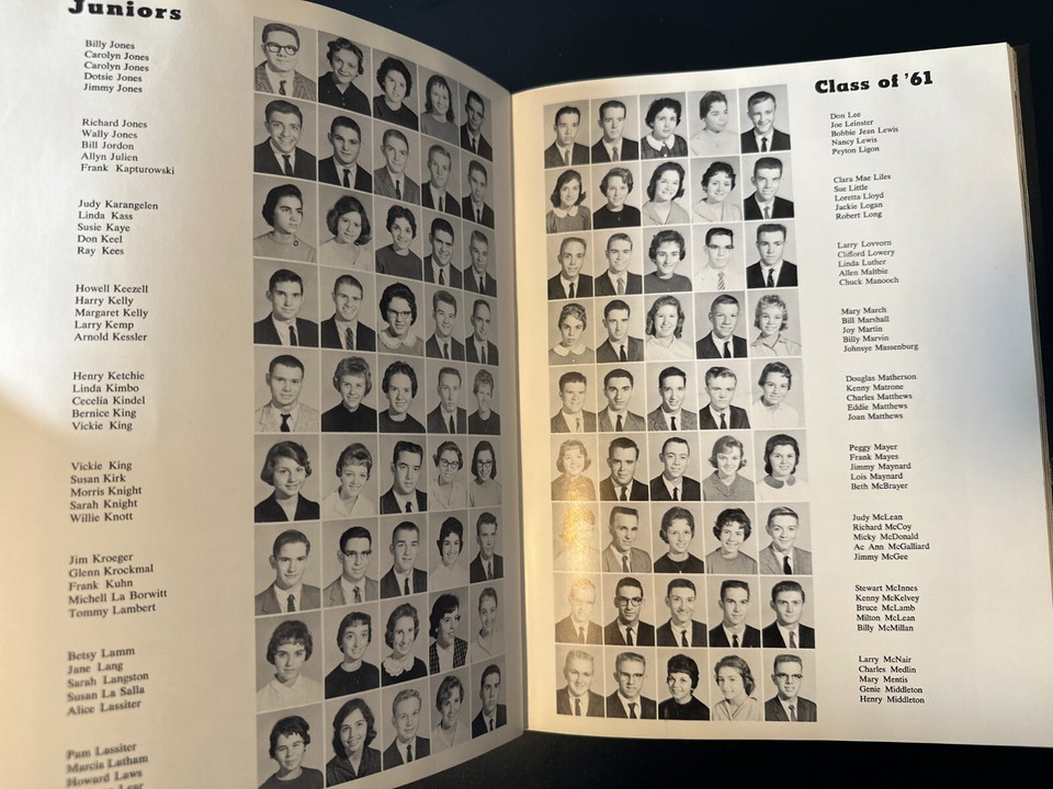 Rare Vintage Yearbook 1960 - Needham Broughton High School - Raleigh ...