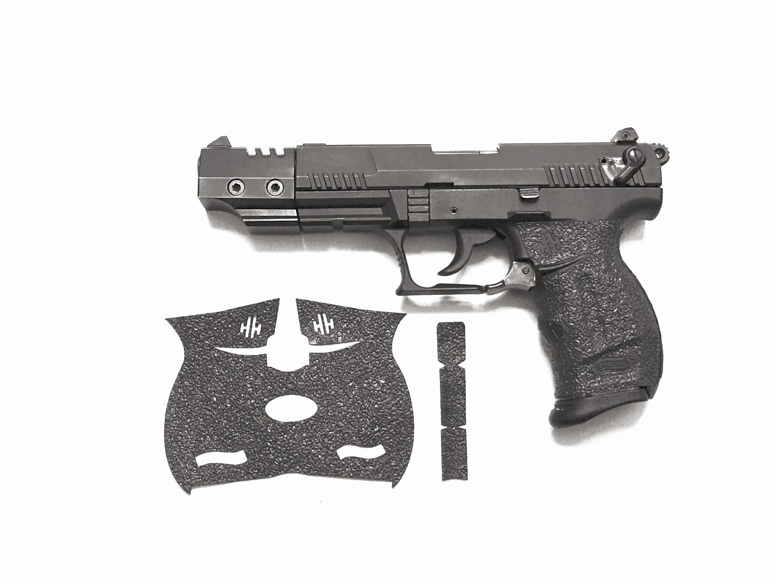 Tactical Textured Rubber Grip Enhancements Gun Parts Wrap for Walther ...