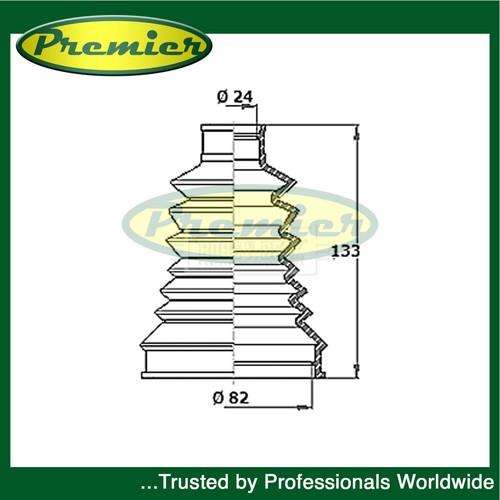 Premier Front Left Outer CV Joint Boot Set Fits Renault Clio 1990 ...