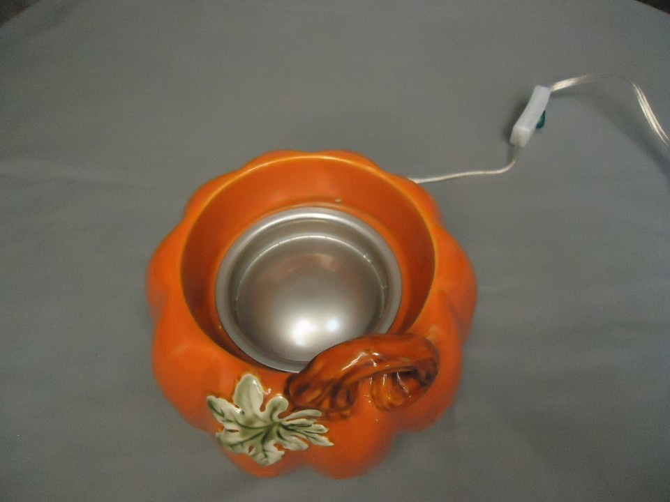 YANKEE CANDLE ELECTRIC WAX POD WARMER PUMPKIN SHAPED ^ | eBay