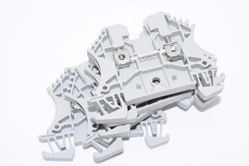 Lot of 5 Allen-Bradley 1492-J3 Terminal Block 10A 300V AC DC Specialty ...