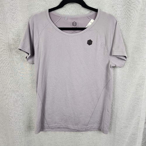 Under Armour Size L Rush T Shirt Grey Heat Gear Celliant Active 19 ...