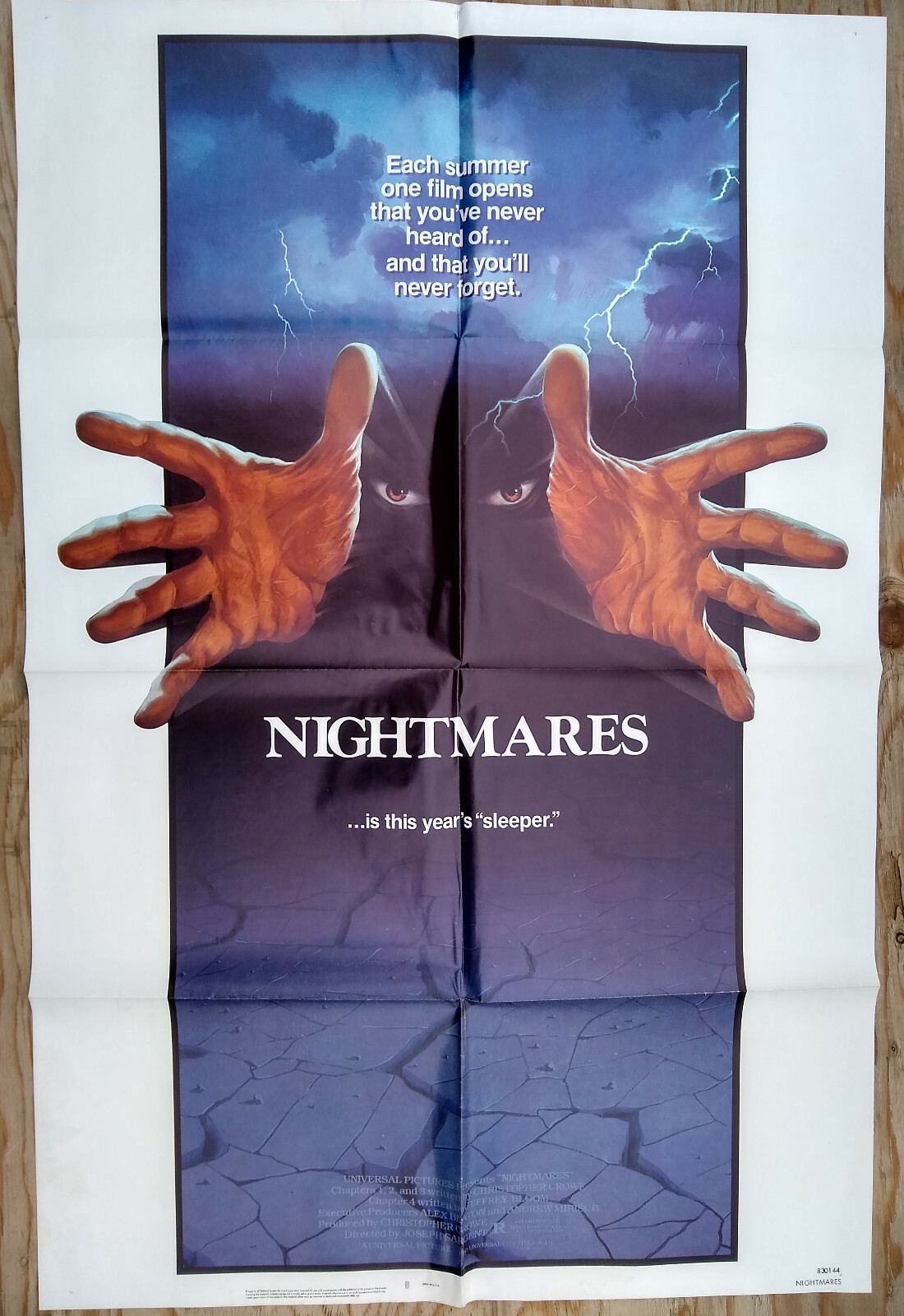Nightmares 1983 Horror Image Vintage Original 1 Sheet Movie Poster | eBay
