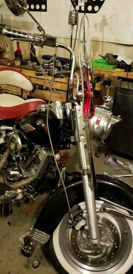 Vintage Motorcycle 1" Chrome Custom Pullback Handlebars Chopper Bobber ...