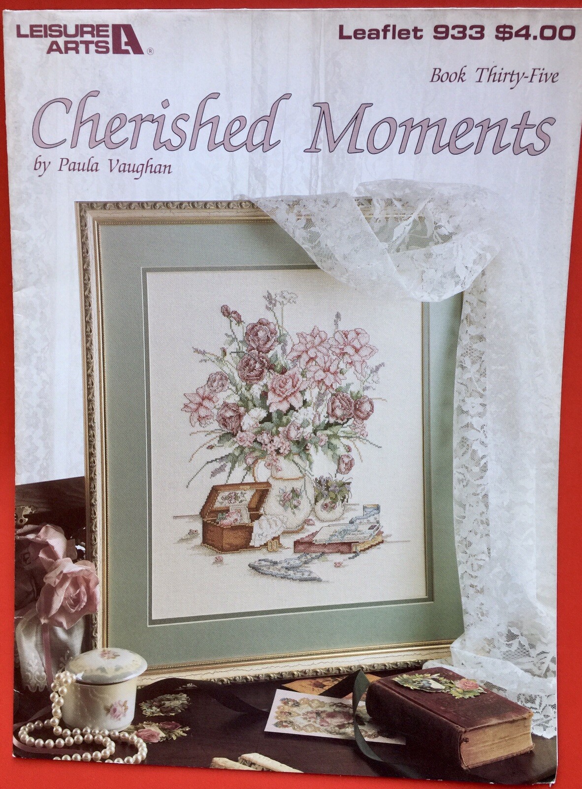 Cherished Moments Roses Cross Stitch Pattern by Paula Vaughan from ...