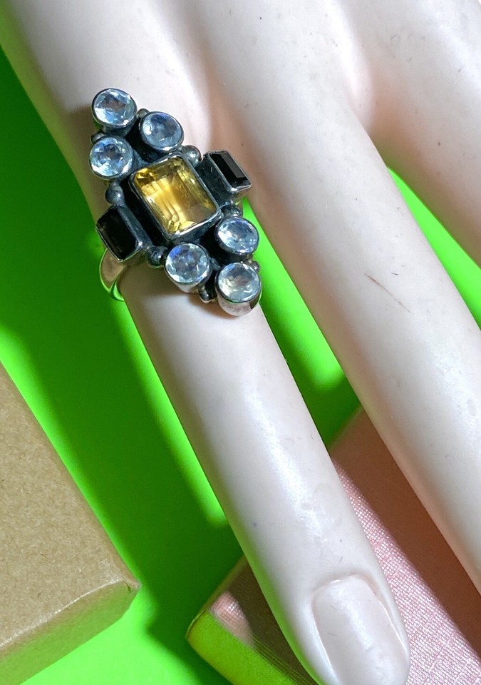 Nicky Butler NB Sterling Silver Citrine Blue Moonstone Smoky Topaz 925 ...