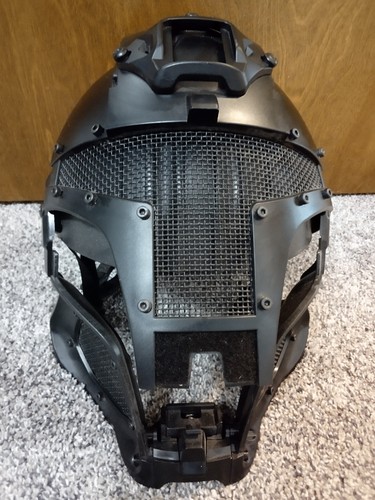 Full Face Airsoft Helmet Black Interstellar Space Battle Trooper ...