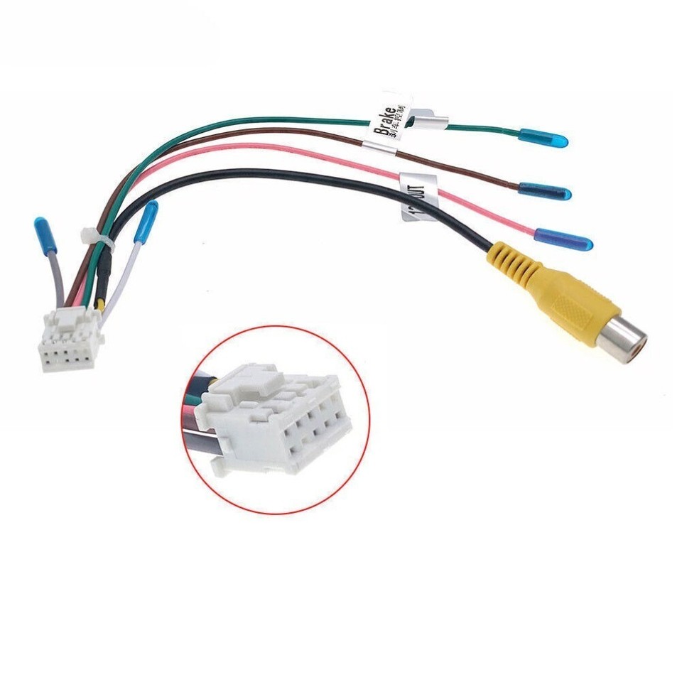 RCA Video Eingangskabel 10-Pin für Auto Radio Rückfahrkamera Adapter ...