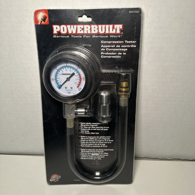 Powerbuilt Compression Tester for 14mm & 18mm Spark Plug Threads ...