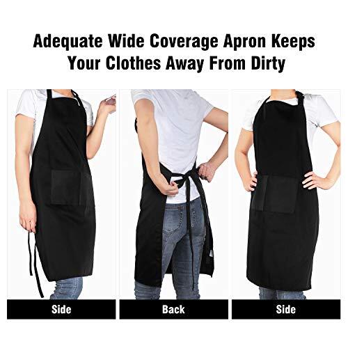 2Pcs Ropa De Cocina Mandiles Para Mujer Women Hombre Delantal Kitchen ...