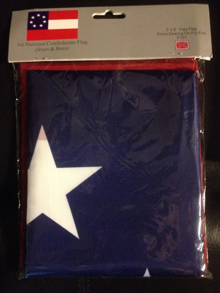 First Historic CSA Flag Stars and Bars Civil War Southern Battle Flag 3 ...