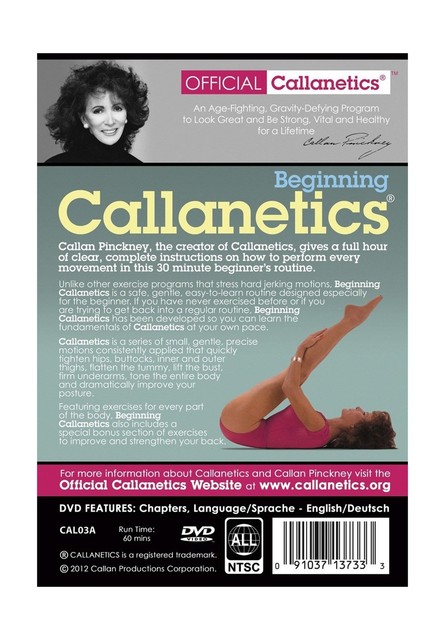 (official Dvd) Beginning Callanetics C5825 for sale online | eBay