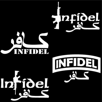 Infidel Decal/Sticker USA Army Military Pride War Car/Truck Window | eBay