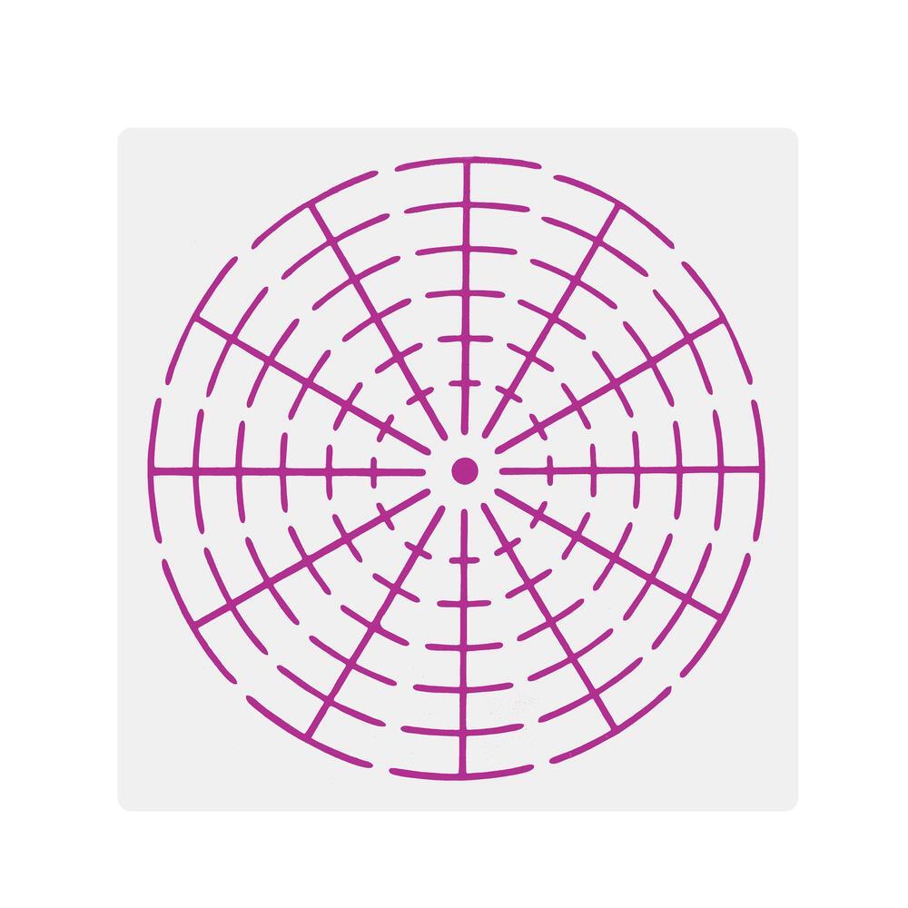 6Pcs Plastic Dot Painting Tool 8/12/16 Segment Target Pattern DIY ...